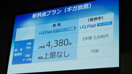 2倍の220Mbpsで月間通信量制限なし「ギガ放題」を2015年2月からUQ WiMAXが開始、その実力を引き出す新端末は？ - GIGAZINE