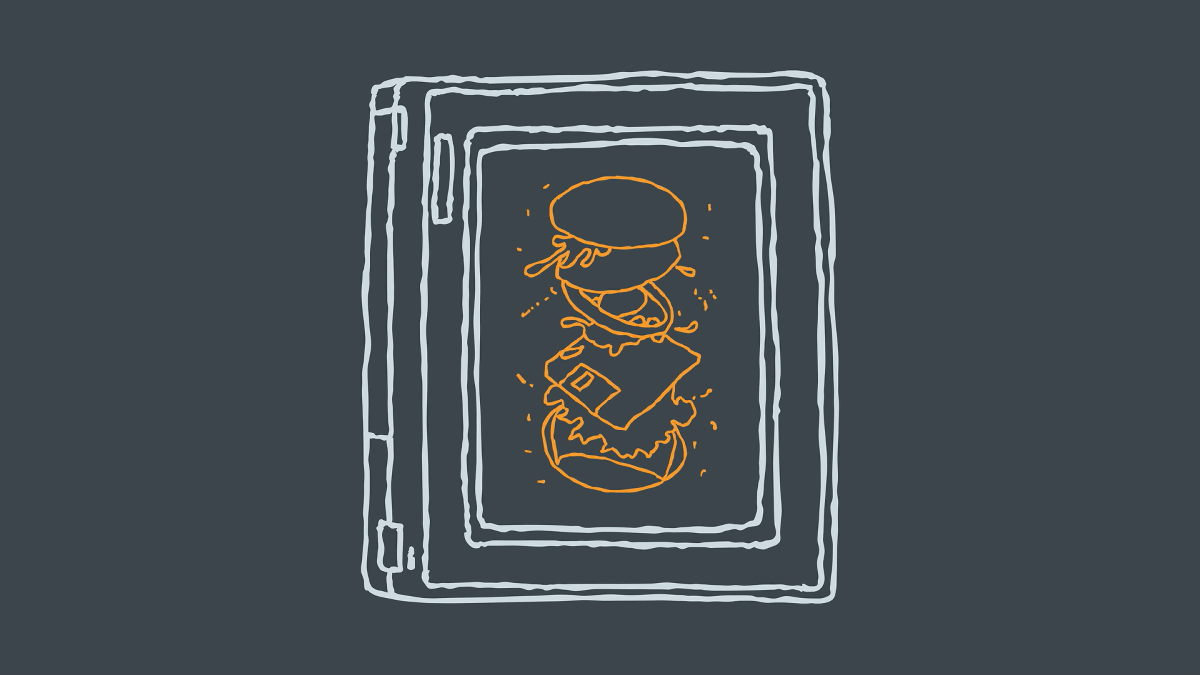 モニター直撮り写真しか残っていない歴史的CGアート「Four-Byte Burger」を完全再現するまでの道のり - GIGAZINE