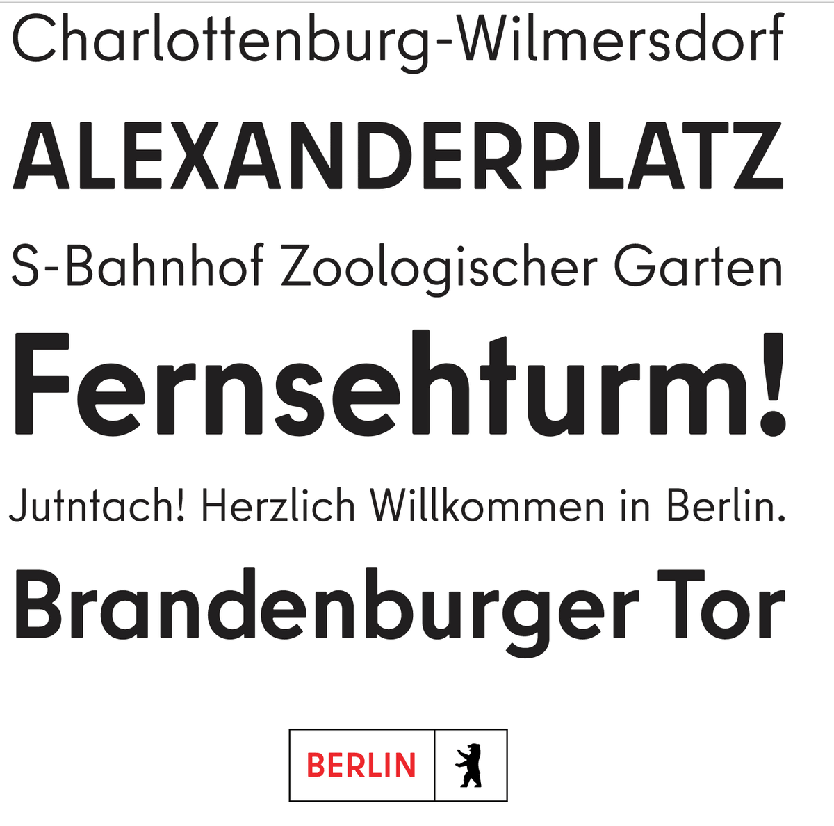 The studio behind the design explains the fonts used everywhere in Berlin - GIGAZINE