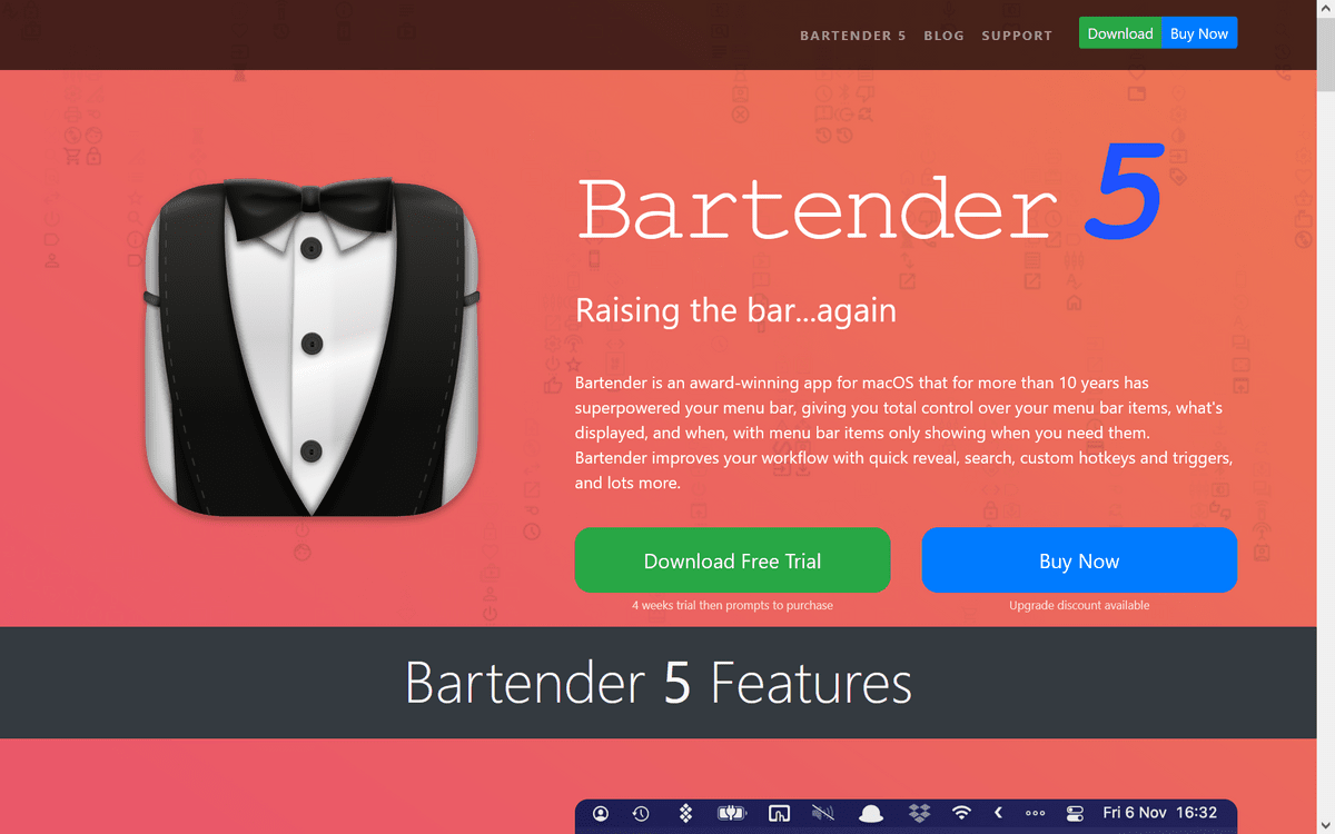 Macのメニューバーをカスタマイズする「Bartender」が正体不明の人物に密かに買収され不安の声 - ライブドアニュース