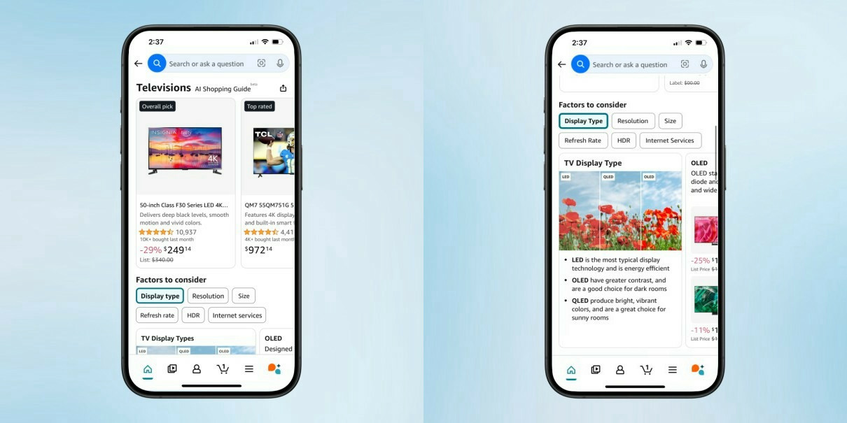 Amazon launches 'AI Shopping Guide' to promote recommended products using generated AI - GIGAZINE