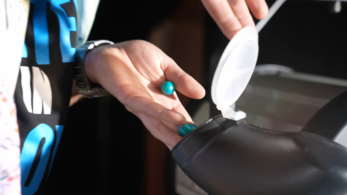 This is what happens when you watch a paintball collision in super slow ...