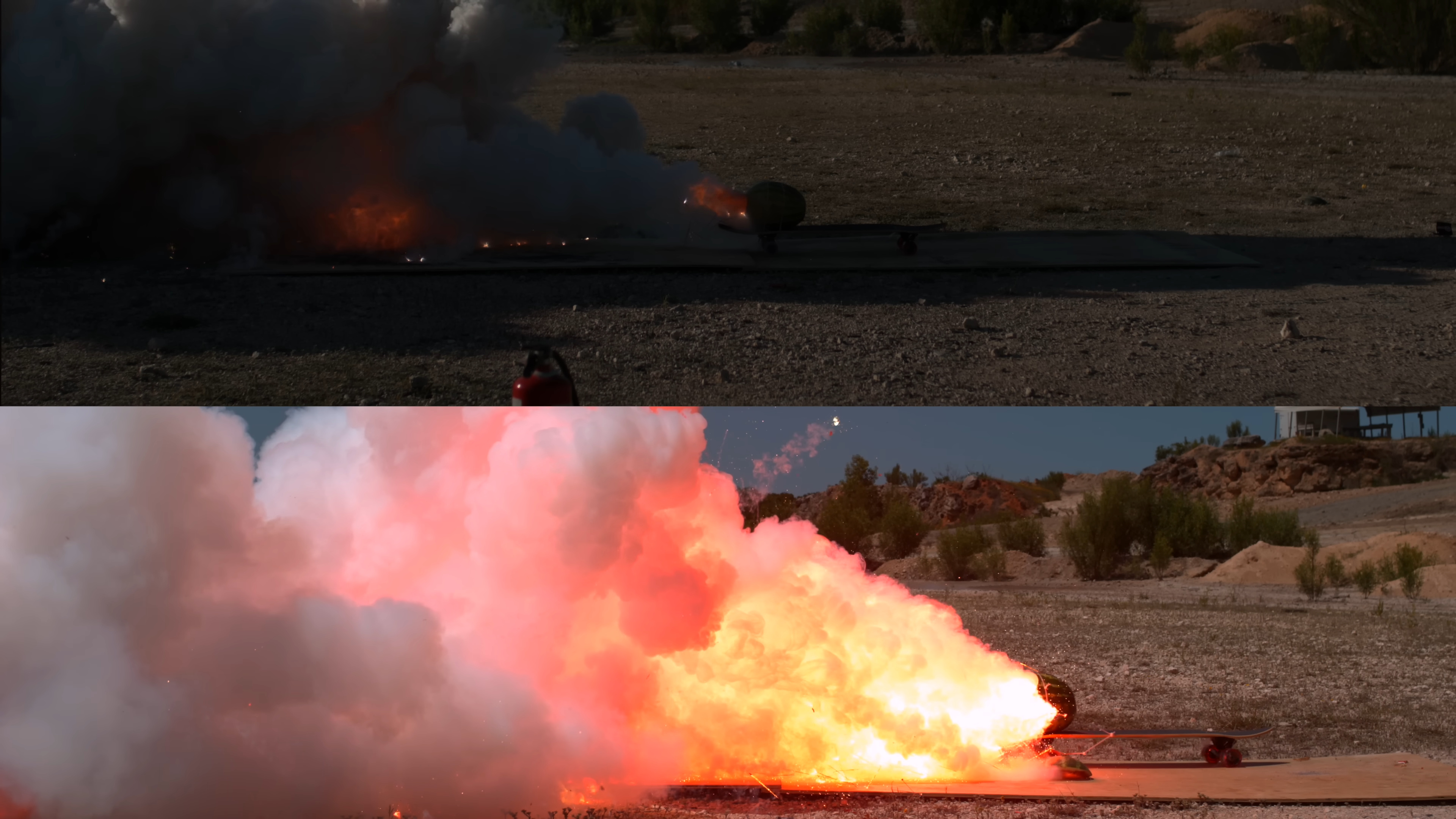 This is what happens when you watch a rocket-propelled skateboard using ...
