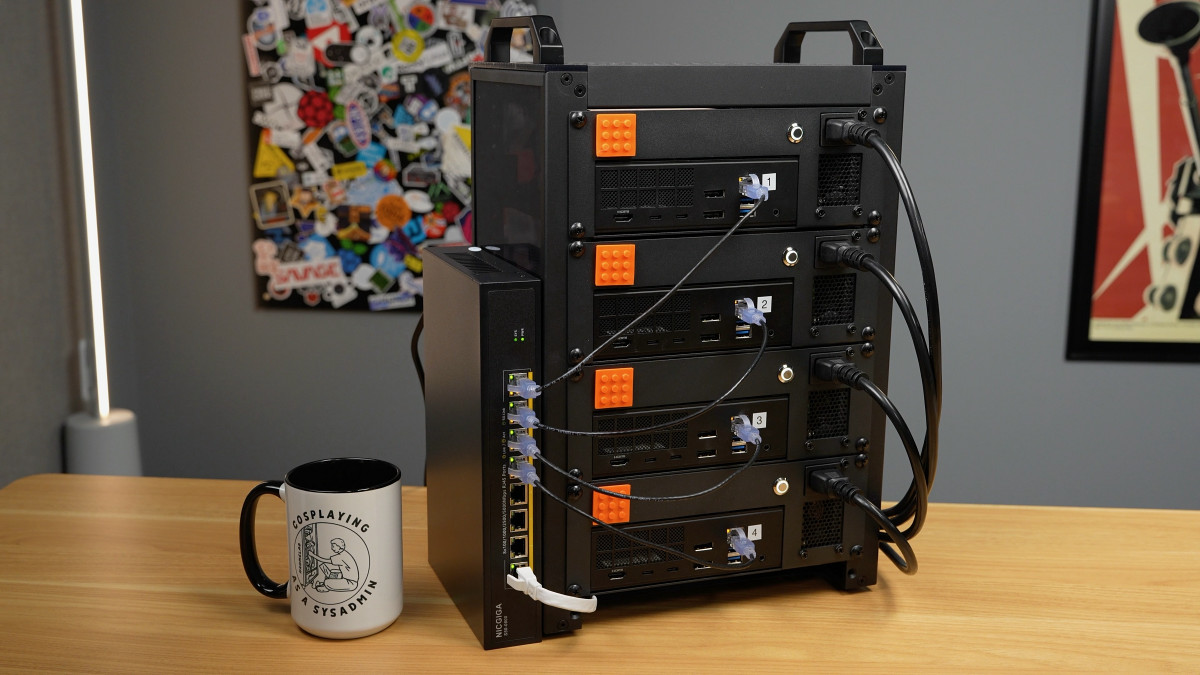 What were the results of the attempt to 'build an AI cluster by ...