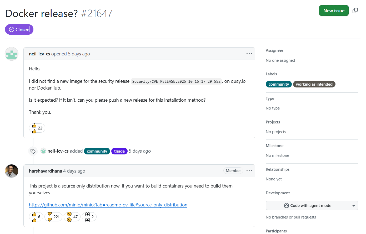 オープンソースソフトの「MinIO」がDockerイメージの無料配布を停止し大炎上 - GIGAZINE
