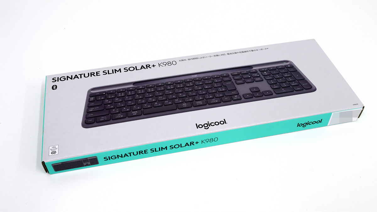 ソーラーパネル充電で半永久的に使えるロジクール製キーボード「Signature Slim Solar＋(K980)」レビュー - GIGAZINE