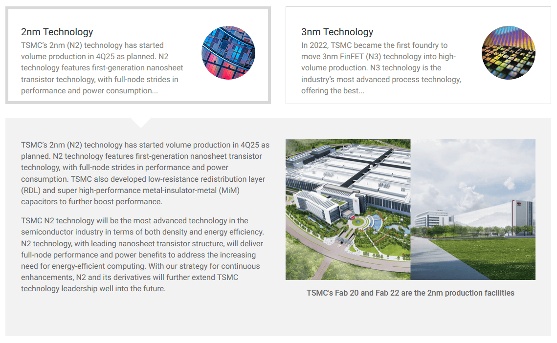 TSMC quietly begins mass production of 2nm semiconductors - GIGAZINE